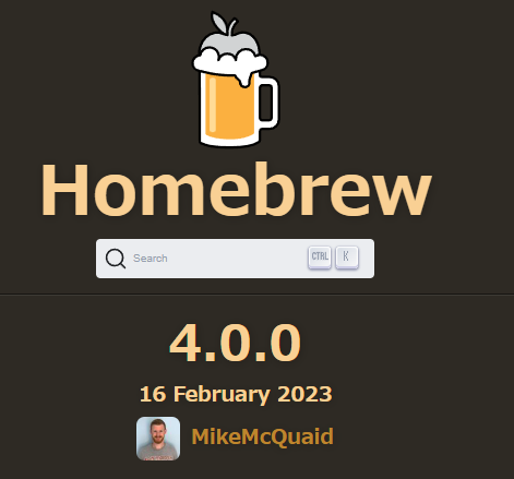 Homebrew 4.0.0リリース